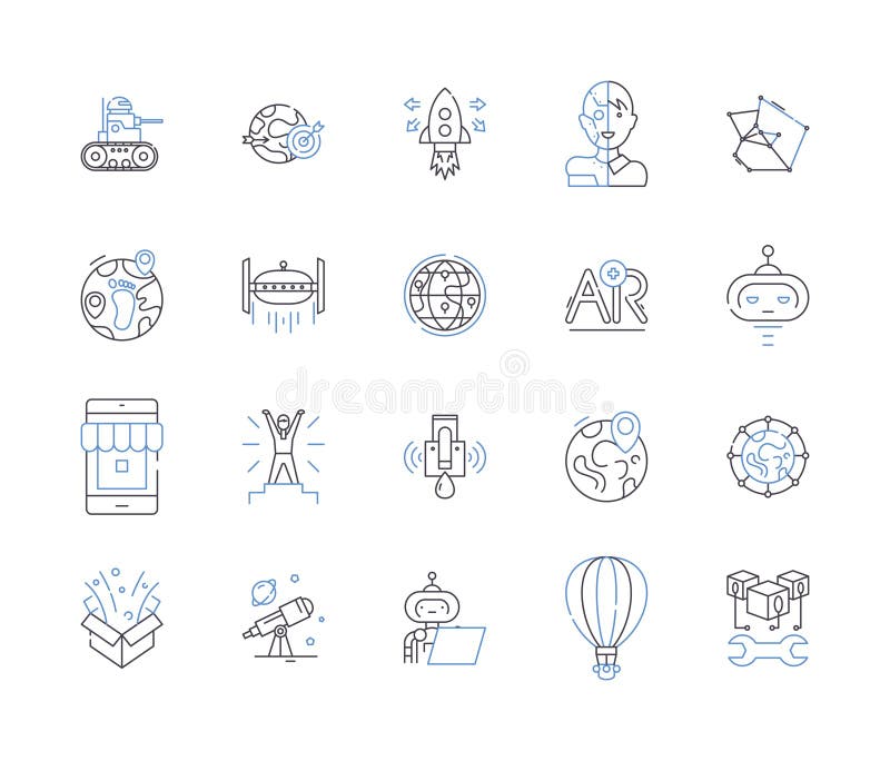 High Tech and Science Outline Icons Collection. Tech, Science, High ... High Tech and Science Outline Icons Collection. Tech, Science, High ...
