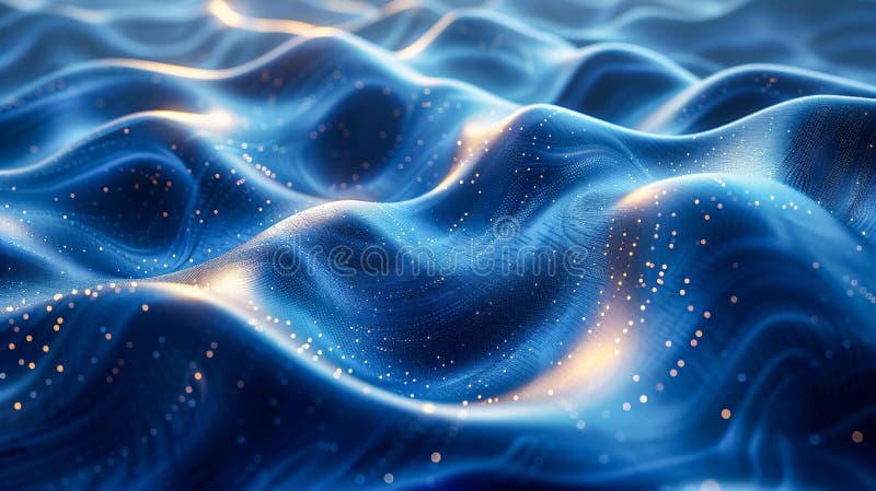 Abstract High Tech Background Digital Waves Circuit Patterns Stock ...