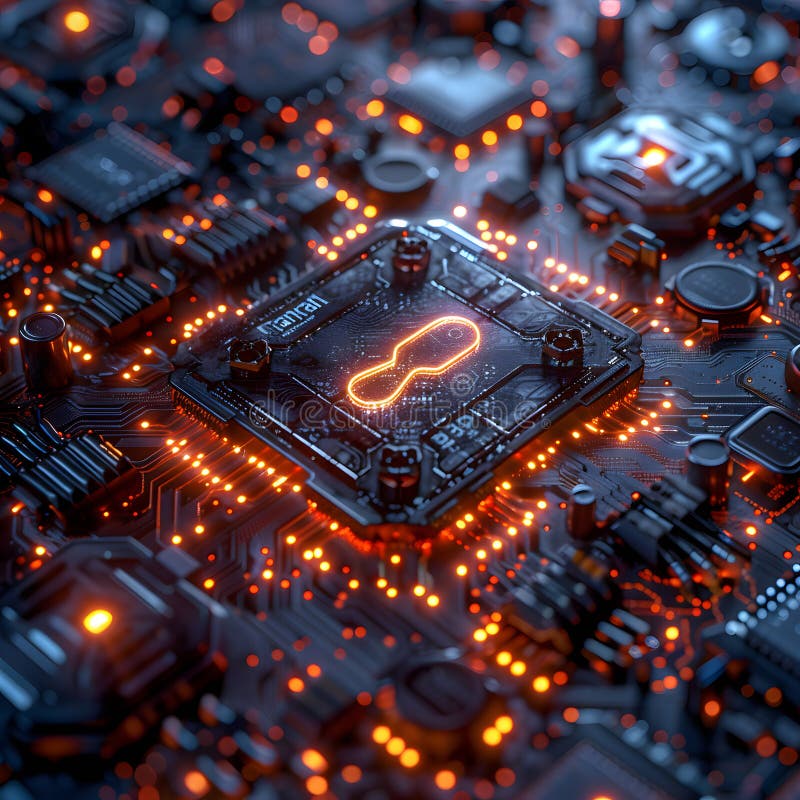 High-tech Security Background: Lock Symbol, Encryption Keys, Firewall ...