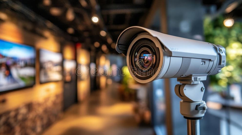 High-tech Security Camera Protecting Access and Ensuring Data Integrity ...