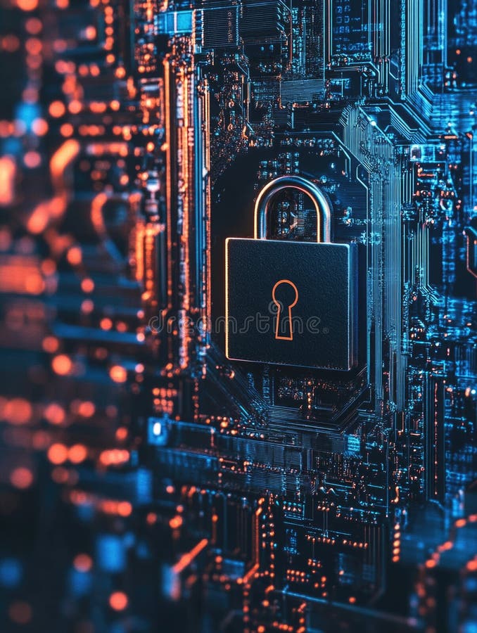 High-tech security lock stock image. Image of digital - 359951333