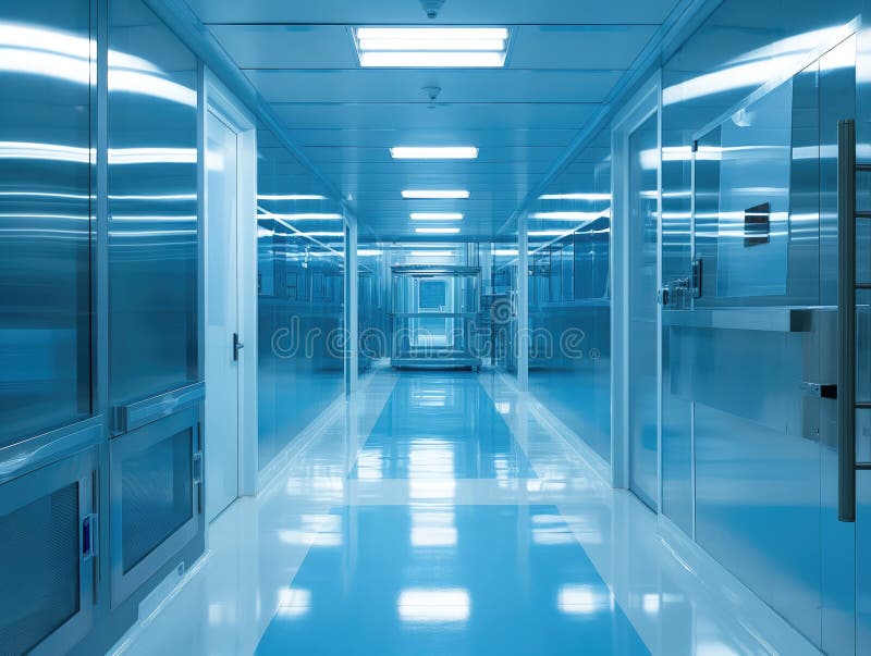 High-Tech Semiconductor Production Facility Stock Photo - Image of ...