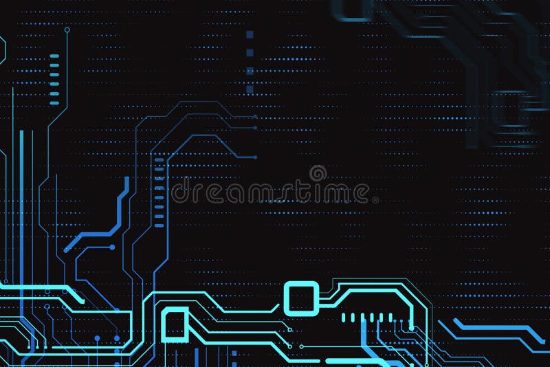 Tech Digital Numbers Texture Stock Illustration - Illustration of ...