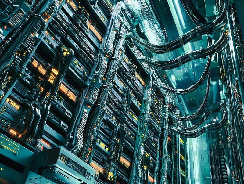 979 Server Room Illuminated Racks Stock Photos - Free & Royalty-Free ...