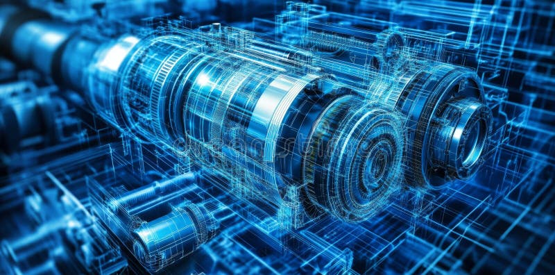 A High-tech Setting Provides the Backdrop for a Digital Representation ...