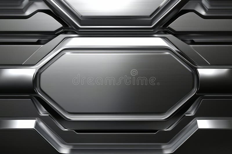 A High-tech Silver and Black Futuristic Abstract Background with Sleek ...