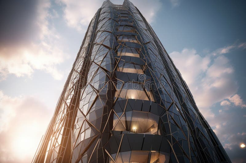 High-tech Skyscraper with Futuristic Design and Features, Incorporating ...