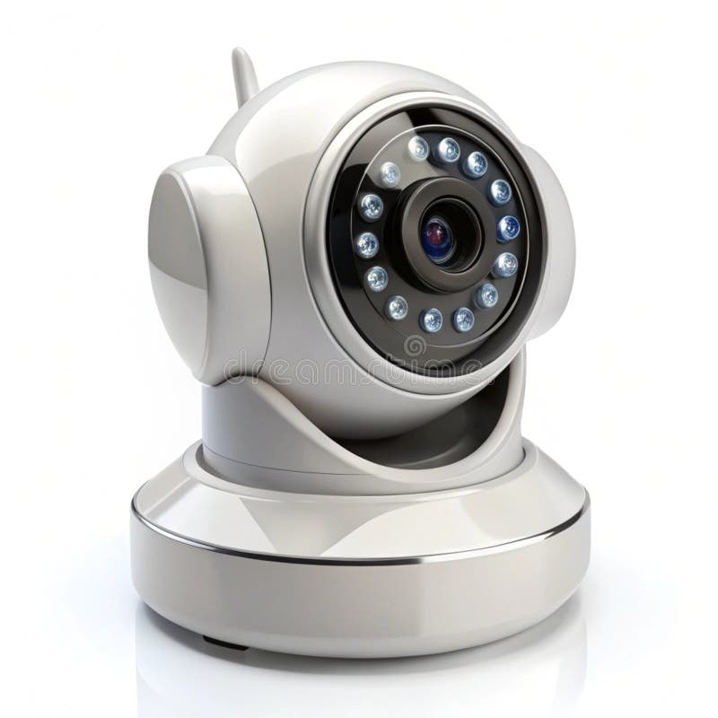 High-tech Smart Home Security Camera with Night Vision Stock ...