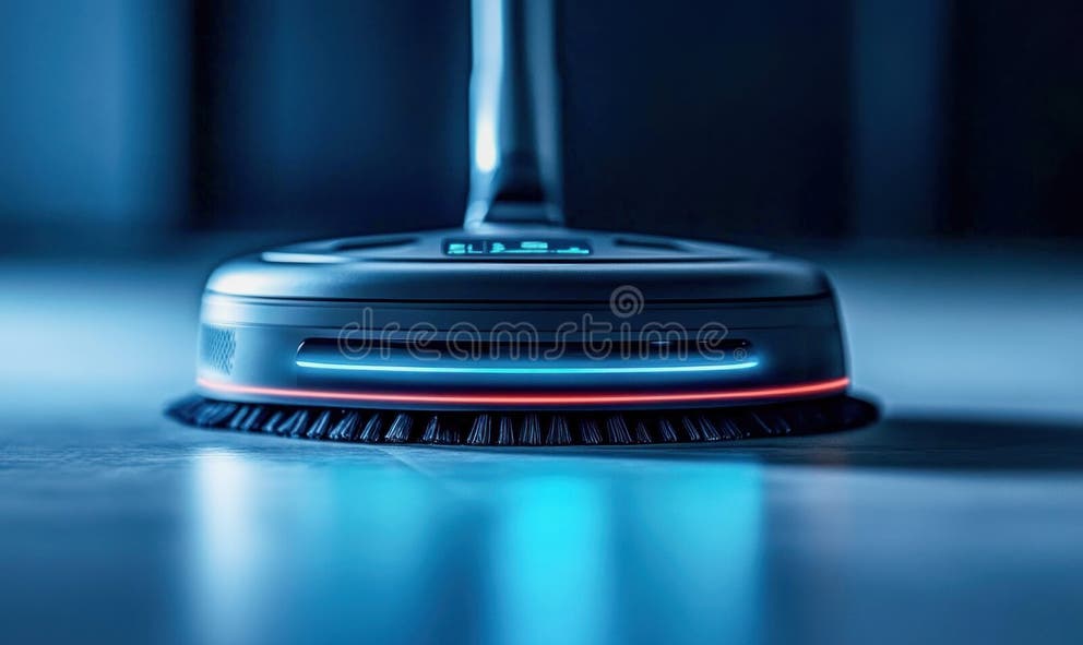 High-Tech Smart Mop with LED Indicators Stock Illustration ...