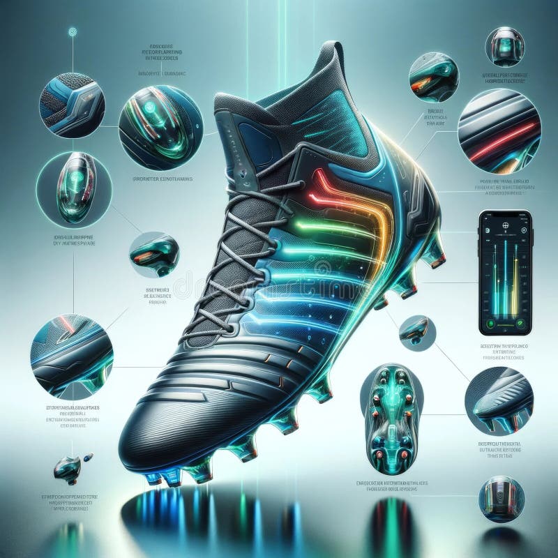 High-tech Smart Rugby Boots with Futuristic Elements. Generative AI ...