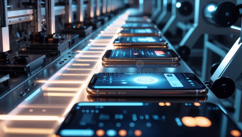 Assembly Smartphone Internal Structure Microscheme Modern Technology ...