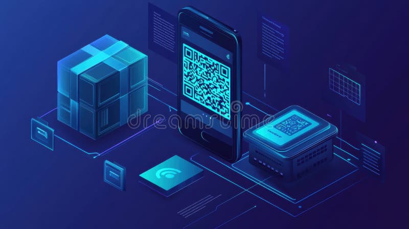 High-tech Smartphone Scanning QR Code for Seamless Order Pickup at a ...