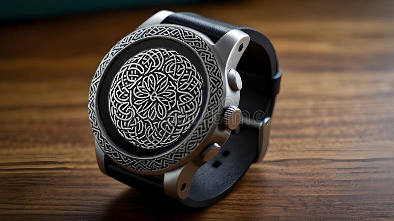 A High-tech Smartwatch Band Featuring Intricate Celtic Knotwork ...
