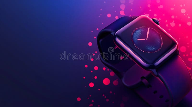 High-Tech Smartwatch with Futuristic Interface. Generative Ai Stock ...