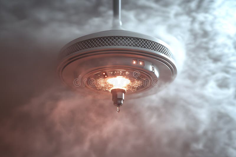 Futuristic Smoke Detector with Illuminated Light Sensor for Safety ...