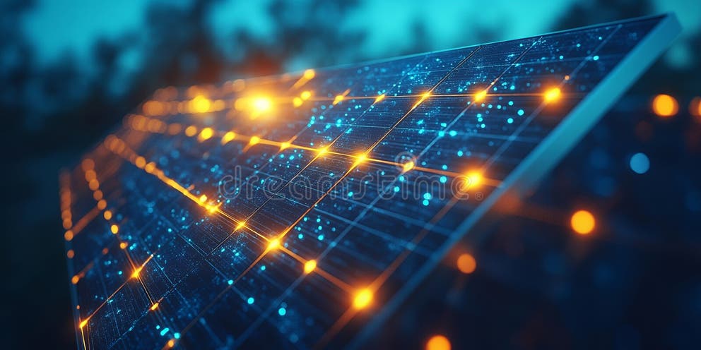 High Tech Solar Panel Energy Innovation Clean Power Technology Future ...