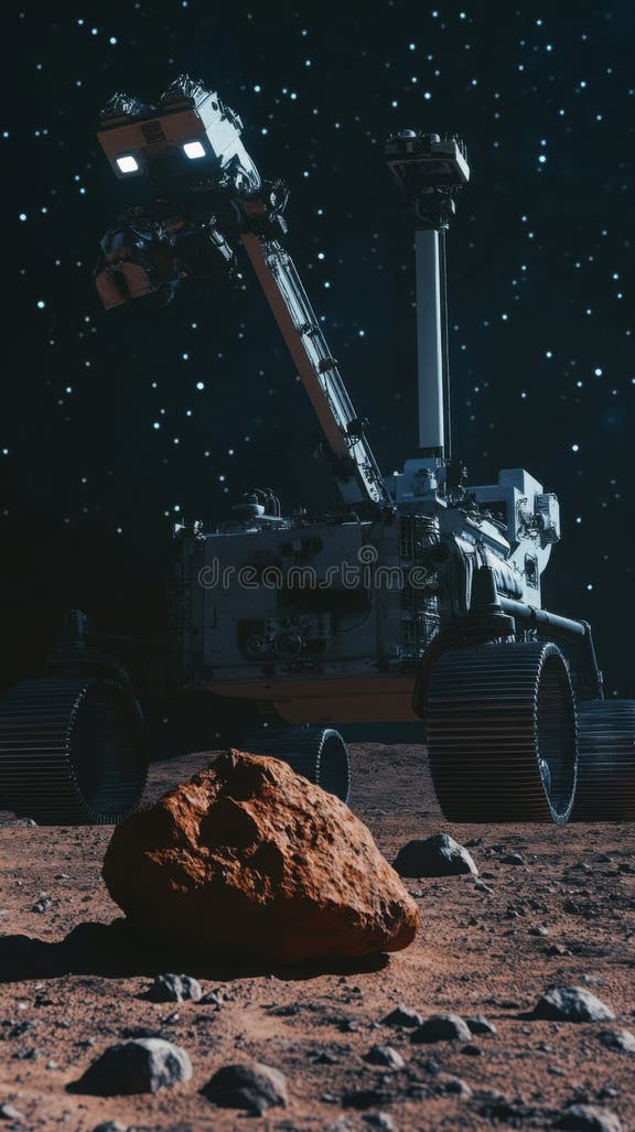 Robot Analyzes Alien Rock Sample on Mars with Futuristic Research ...