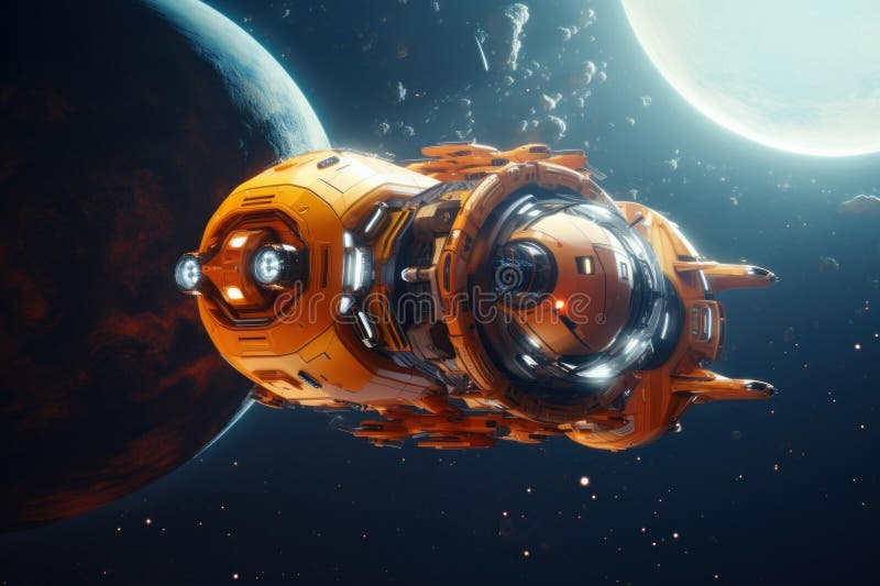 High-tech Space Probe Craft Scifi. Generate Ai Stock Illustration ...