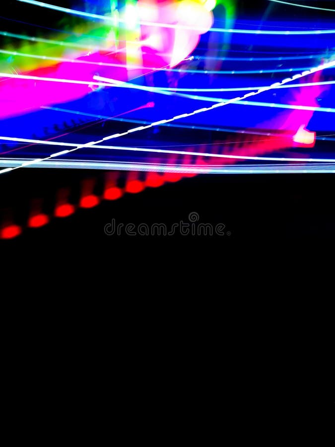 High Tech Spacecraft Flies into Space Colored Blurry Abstract ...