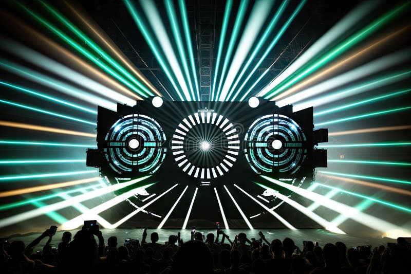 A High-tech Speaker System with Flashing Lights and Lasers Creates a ...