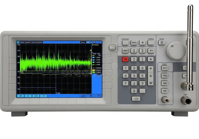 High-tech Spectrum Analyzer with Vibrant Display and Numeric Keypad for ...
