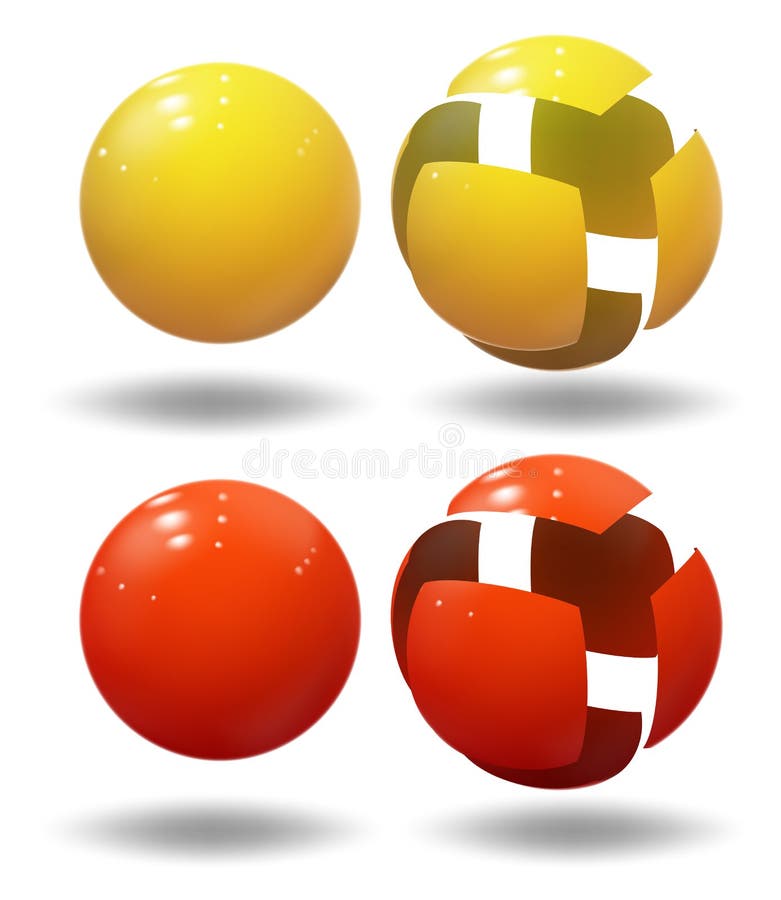 Hi-tech Sphere Computer Technology on the Blue Background Stock Vector ...