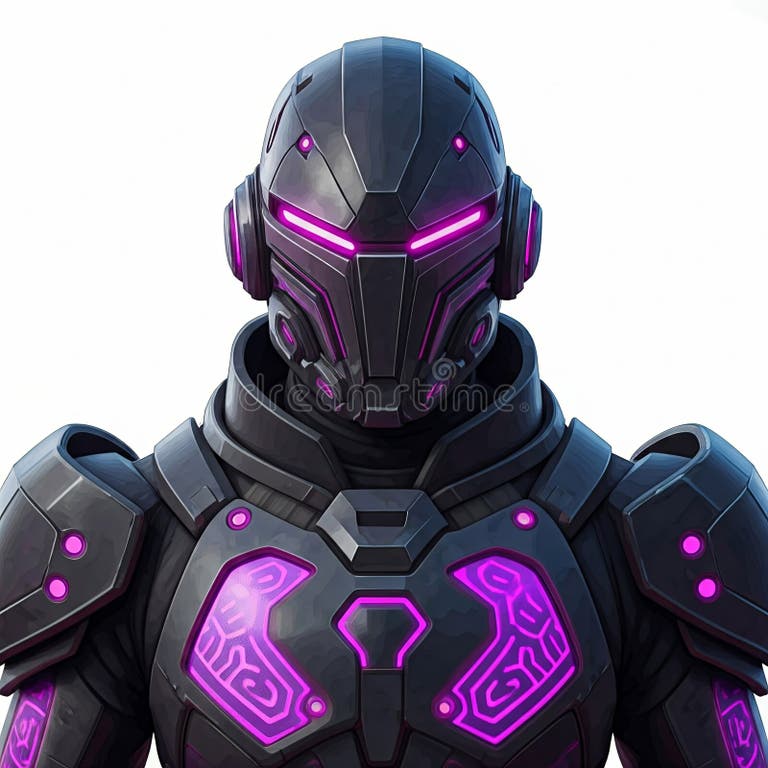 High-Tech Stealth Exosuit stock illustration. Illustration of combat ...