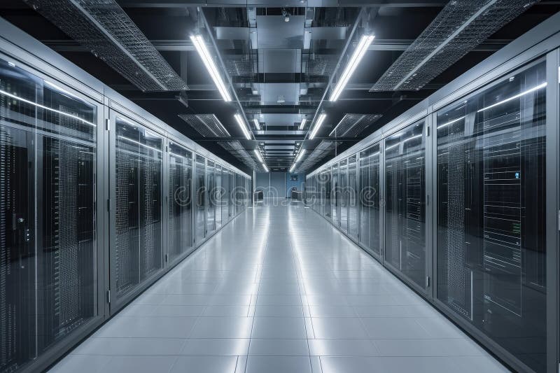 High-tech Storage Data Center with Advanced Security and Monitoring ...