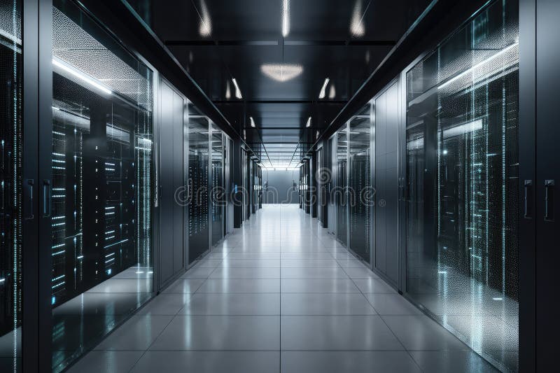 High-tech Storage Data Center with Advanced Security and Monitoring ...