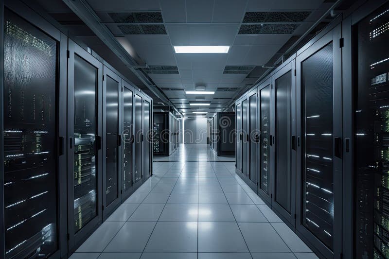 High-tech Storage Data Center, with Advanced Systems and Technologies ...