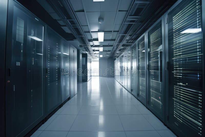 High-tech Storage Data Center, with Advanced Systems and Technologies ...