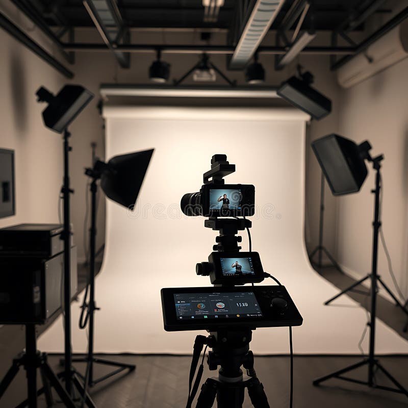 A High Tech Studio with Advanced Lighting Systems Camera Rig and a ...