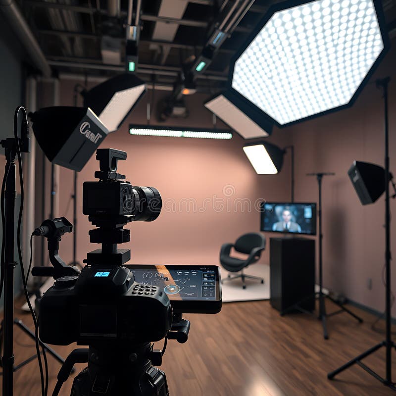 A High Tech Studio with Advanced Lighting Systems Camera Rig and a ...