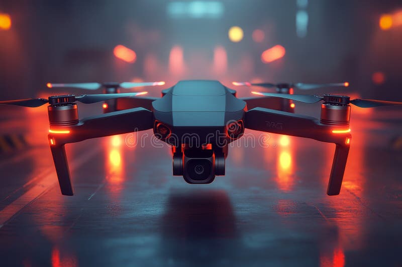 In a High-tech Studio, AI-powered Drones Showcase Advanced Technology ...