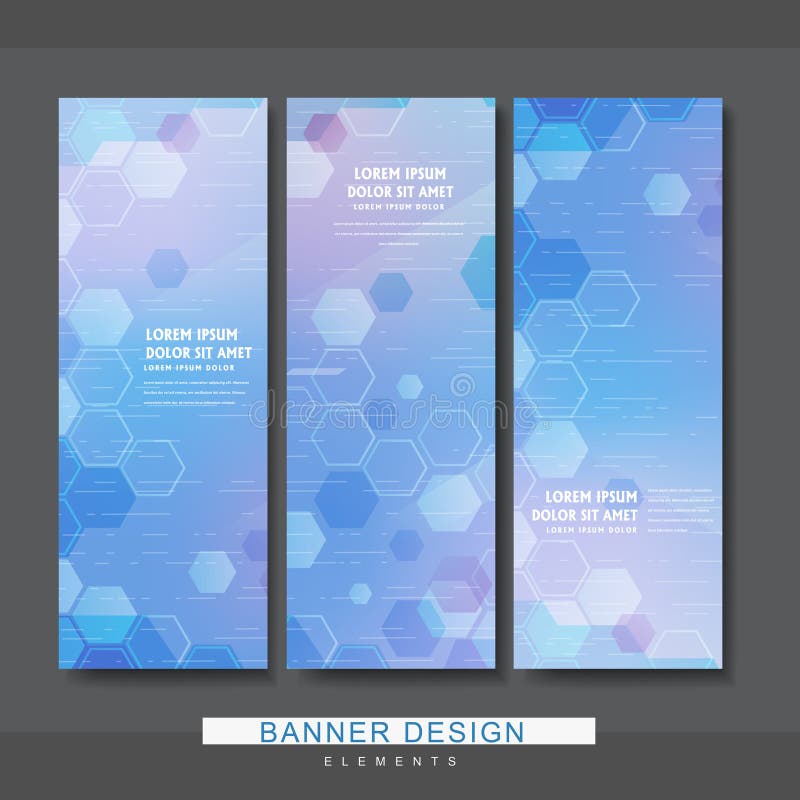 High-tech Style Banner Template Design Stock Vector - Illustration of ...