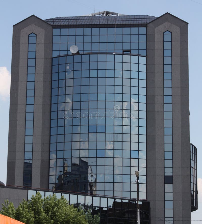 High-tech style building stock image. Image of azure - 20079795