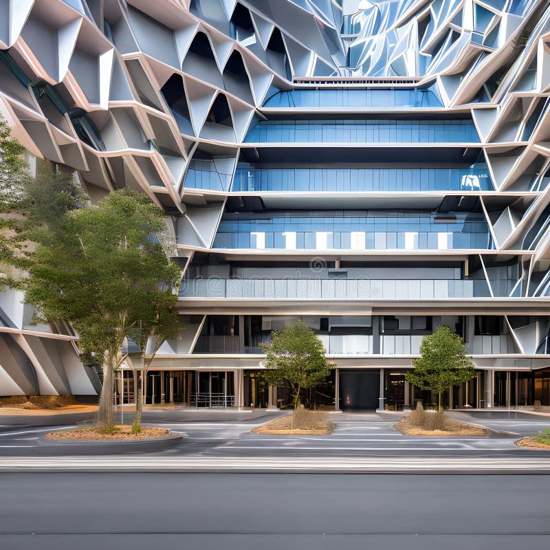 13 a High-Tech-style Building with Exposed Mechanical Systems and a ...