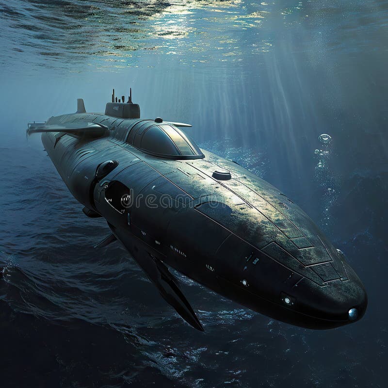 High-tech Submarine from the Future Stock Illustration - Illustration ...