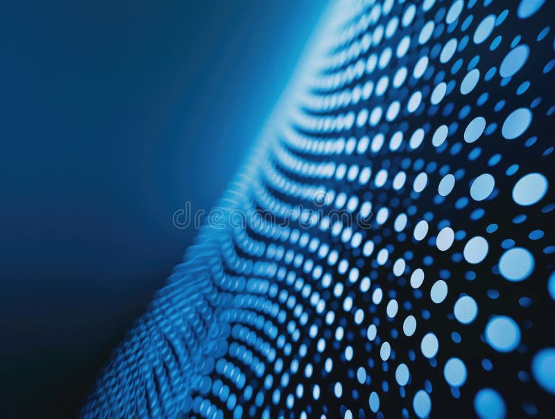 High-Tech Surface with Circular Patterns Stock Illustration ...