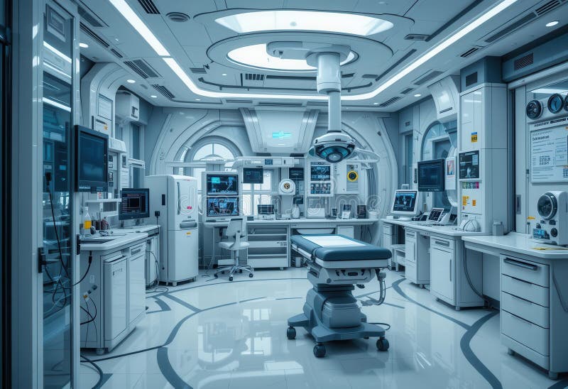 High-tech Surgical Room with Advanced Medical Equipment and Sterile ...