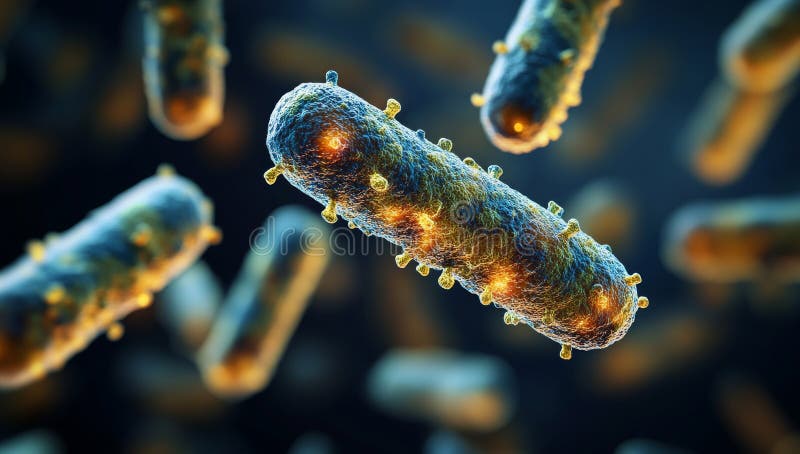 A High-tech and Surreal Seamless Pattern Showcasing Bioluminescent ...