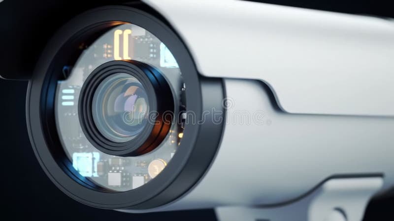 High-tech Surveillance Camera Highlighting Advanced Features for ...