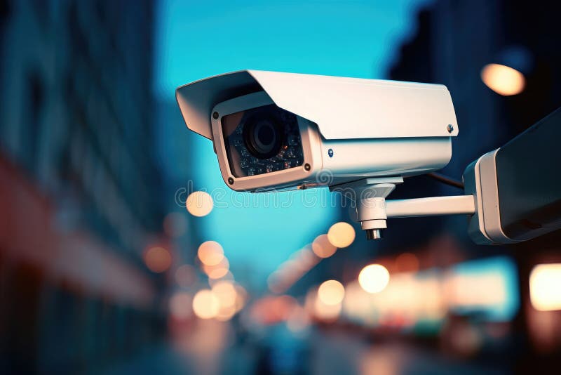 High-tech Surveillance Camera Installed on City Streets, Video ...
