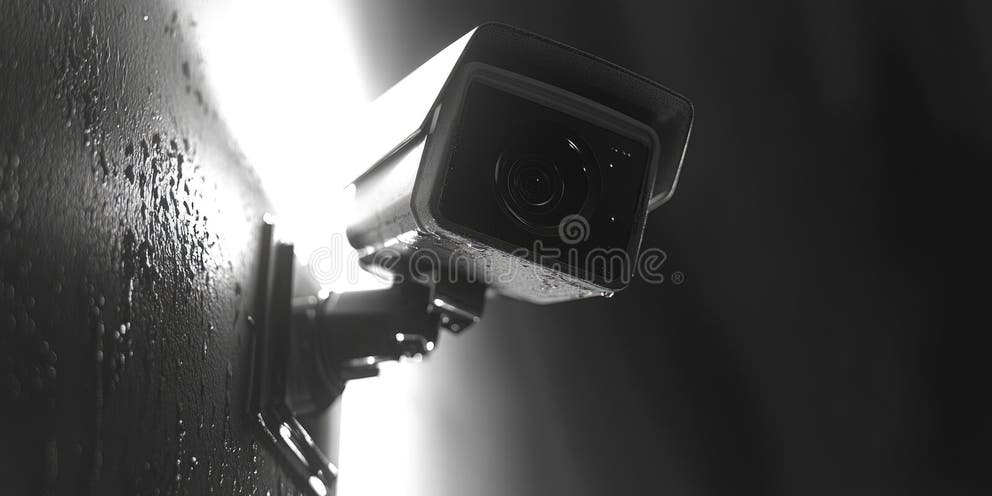 High-tech Surveillance System Stock Photo - Image of monitoring, high ...