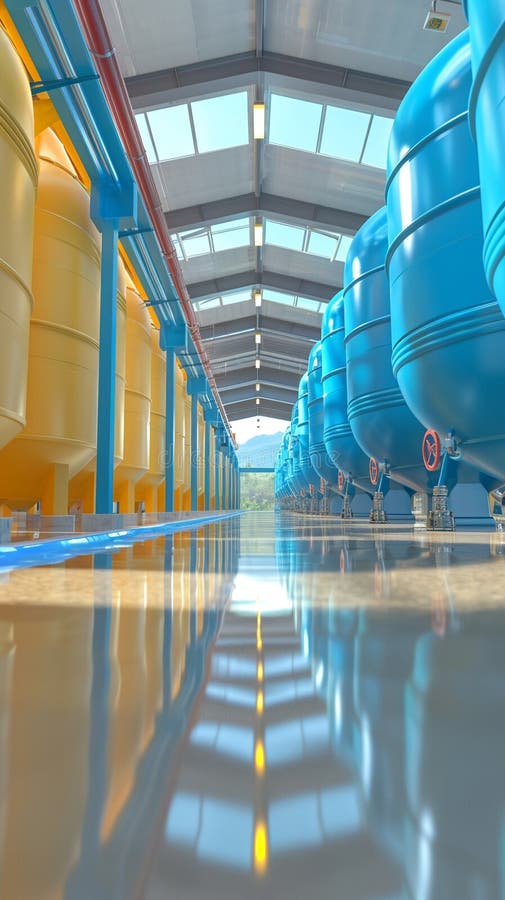 High-tech Sustainable Water Purification Facility Using Advanced ...