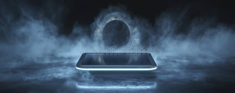 High-tech Tablet Stand Made of Sleek Glass and Metal for Modern ...