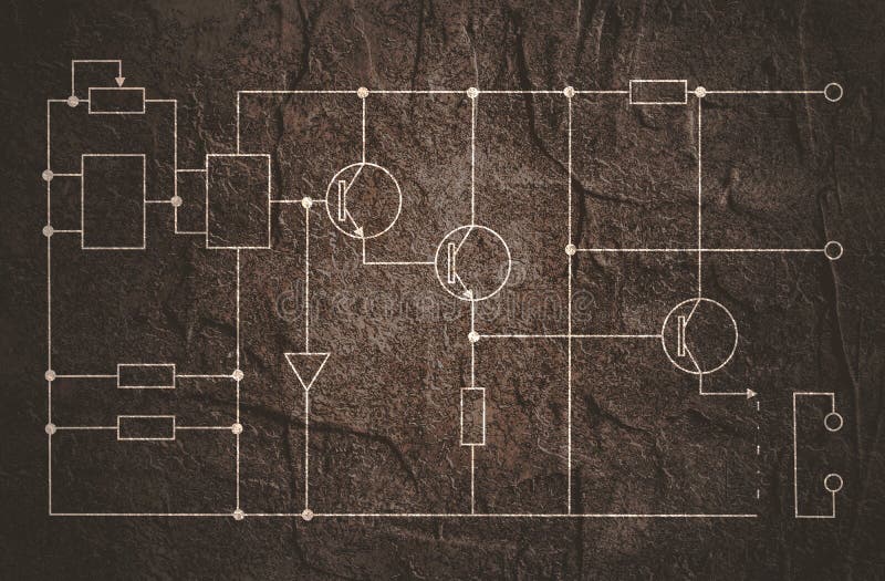 Electric circuit scheme stock photo. Image of mother - 133902384