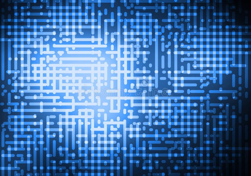 High-tech Technology Background Texture. Vector Blue Network ...