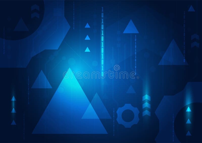 High Tech Technology Geometric Stock Vector - Illustration of abstract ...