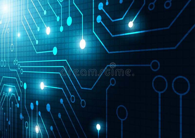 High Tech Technology Geometric and Connection System Background Stock ...